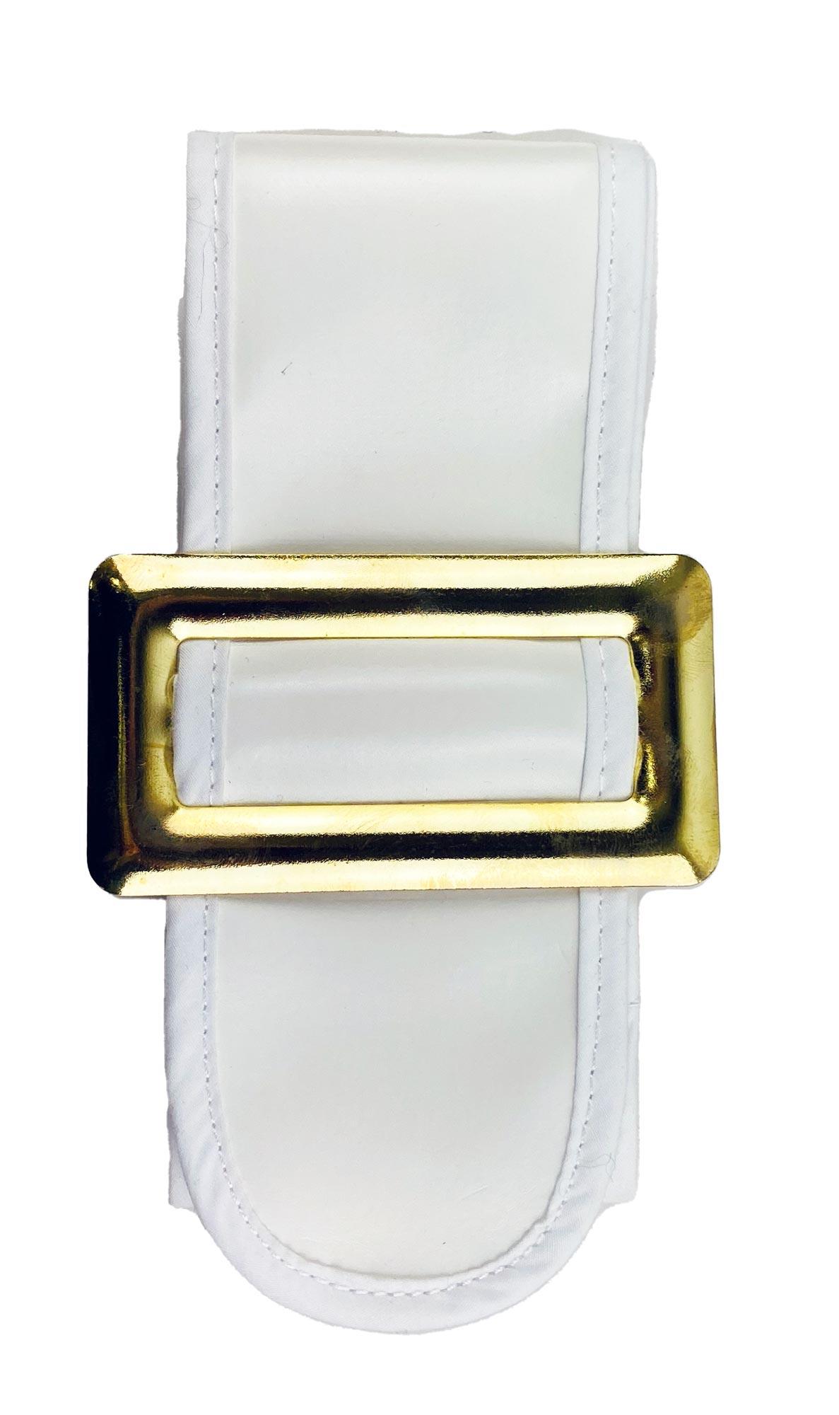 White Slide Buckle Belt Adult Costume Accessory | Discount Party ...