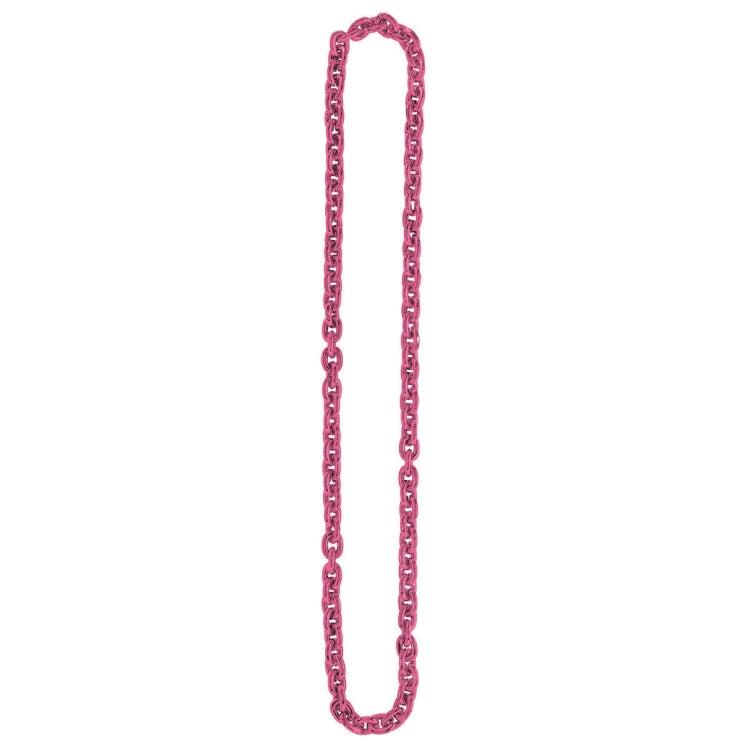 Pink Chain Link Necklace Adult Costume Accessory - Discount Party Supplies