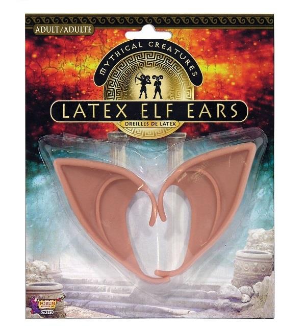 Latex Flesh Colour Elf Ears Adult Costume Accessory - Discount Party ...
