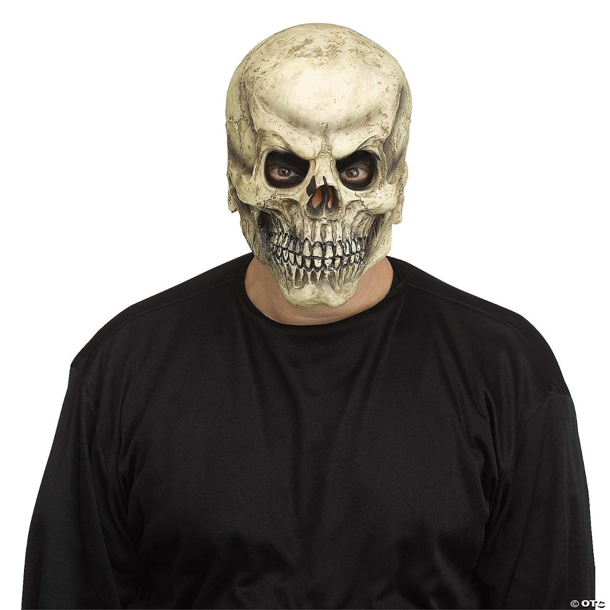 SKULL MASK BROWN/REALISTIC - Discount Party Supplies