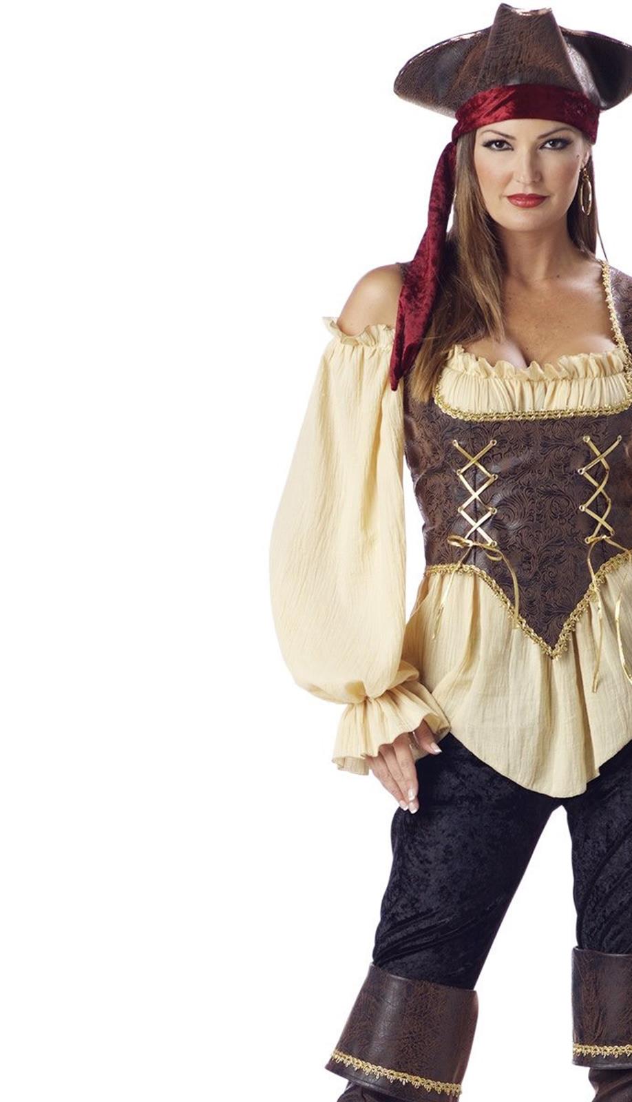 Rustic Pirate Lady Elite Collection Adult Costume - Discount Party Supplies