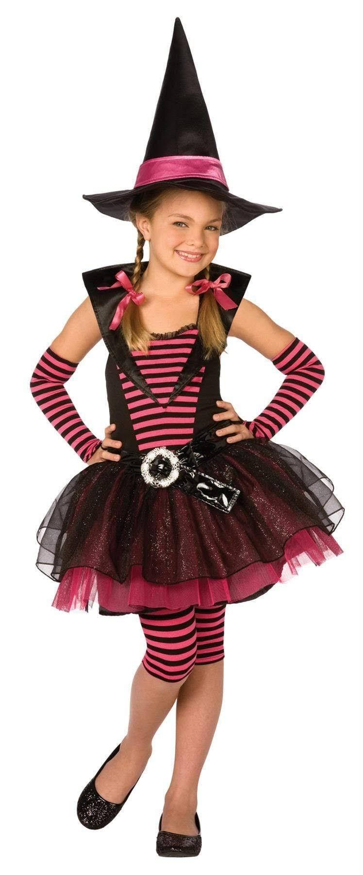 Stripey Witch Child Costume - Discount Party Supplies