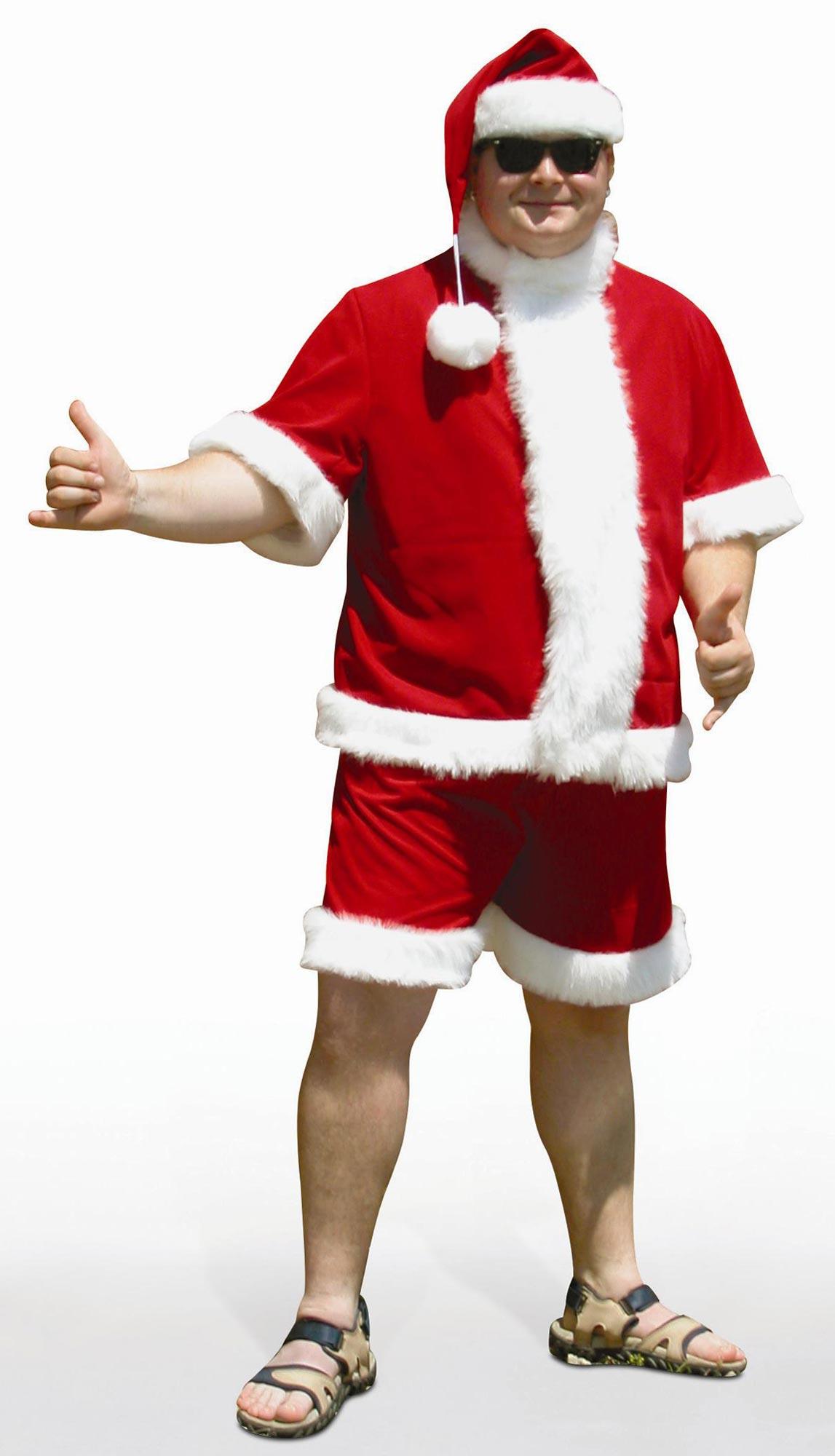 Sunny Santa Claus Microfiber Adult Costume - Discount Party Supplies