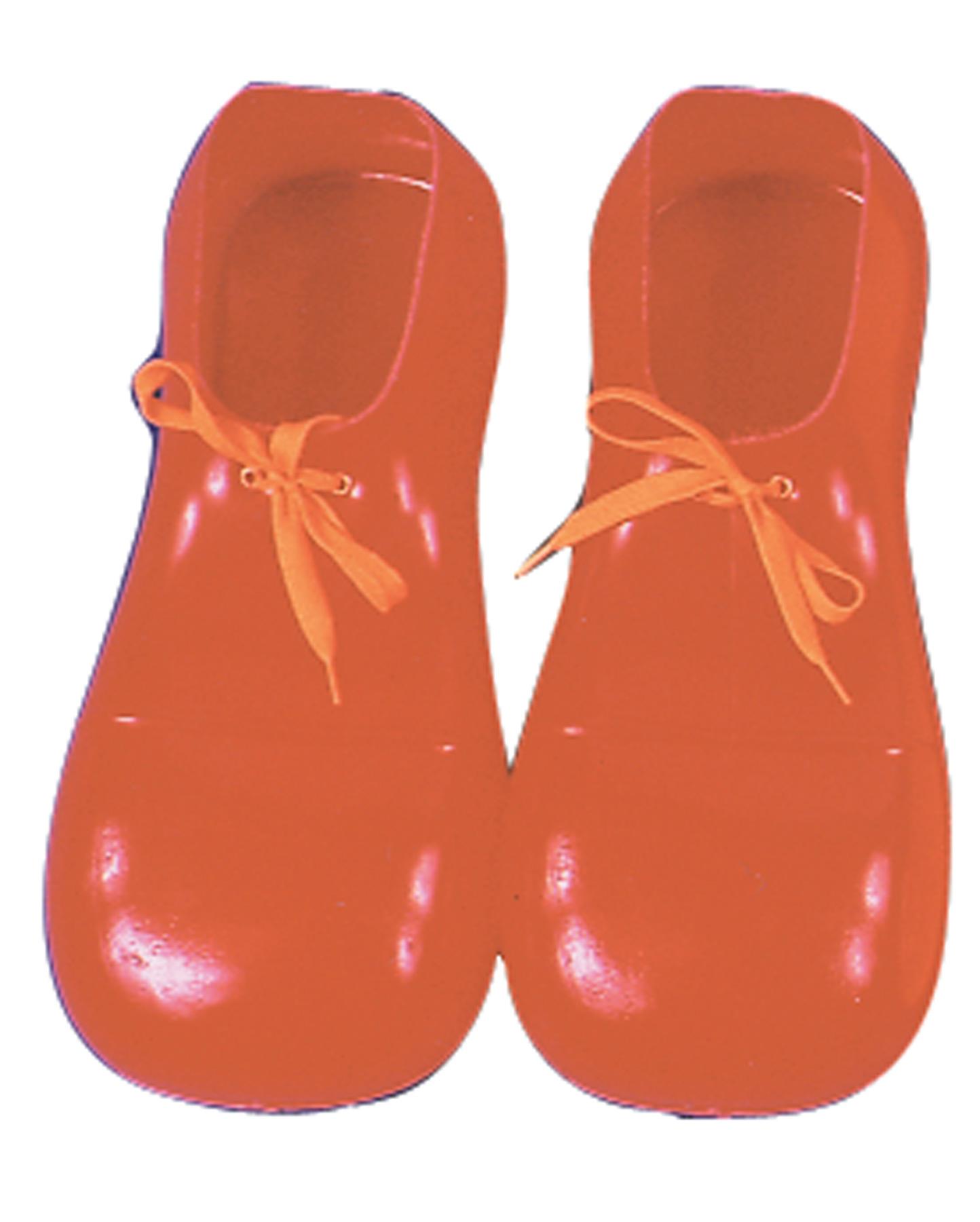 Red Plastic Clown Adult Shoes - Discount Party Supplies