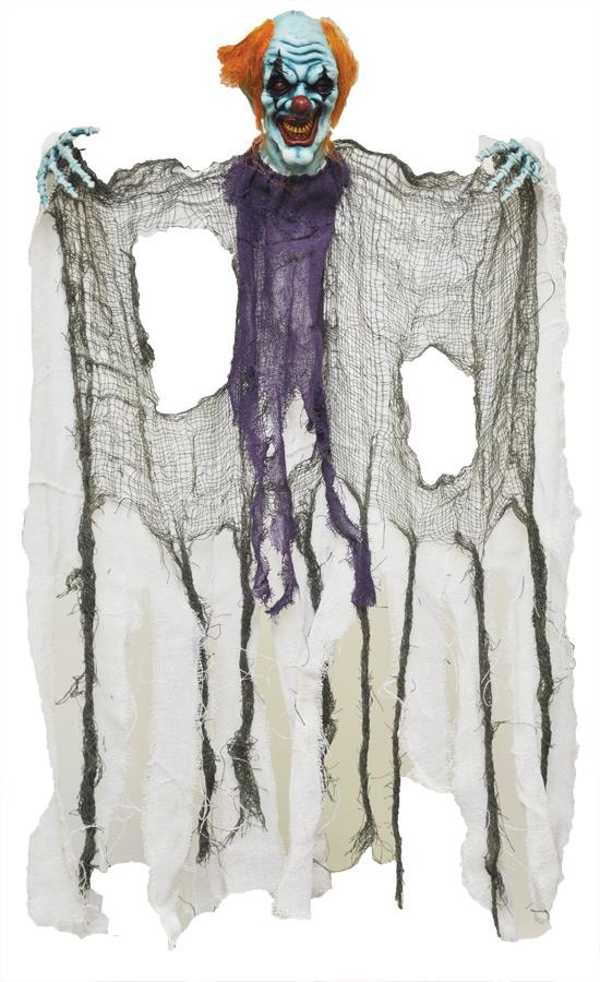 Hanging Devil Clown 36in Halloween Prop - Discount Party Supplies