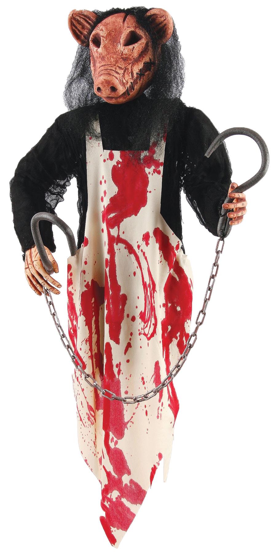 Butcher Pig Hanging 36in Halloween Prop - Discount Party Supplies