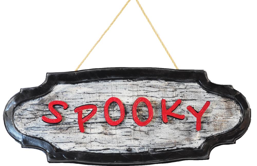 Spooky Animated Sign Halloween Prop - Discount Party Supplies