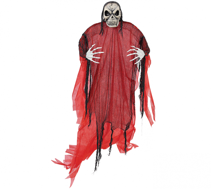 Life Size Red Reaper Hanging Halloween Prop - Discount Party Supplies