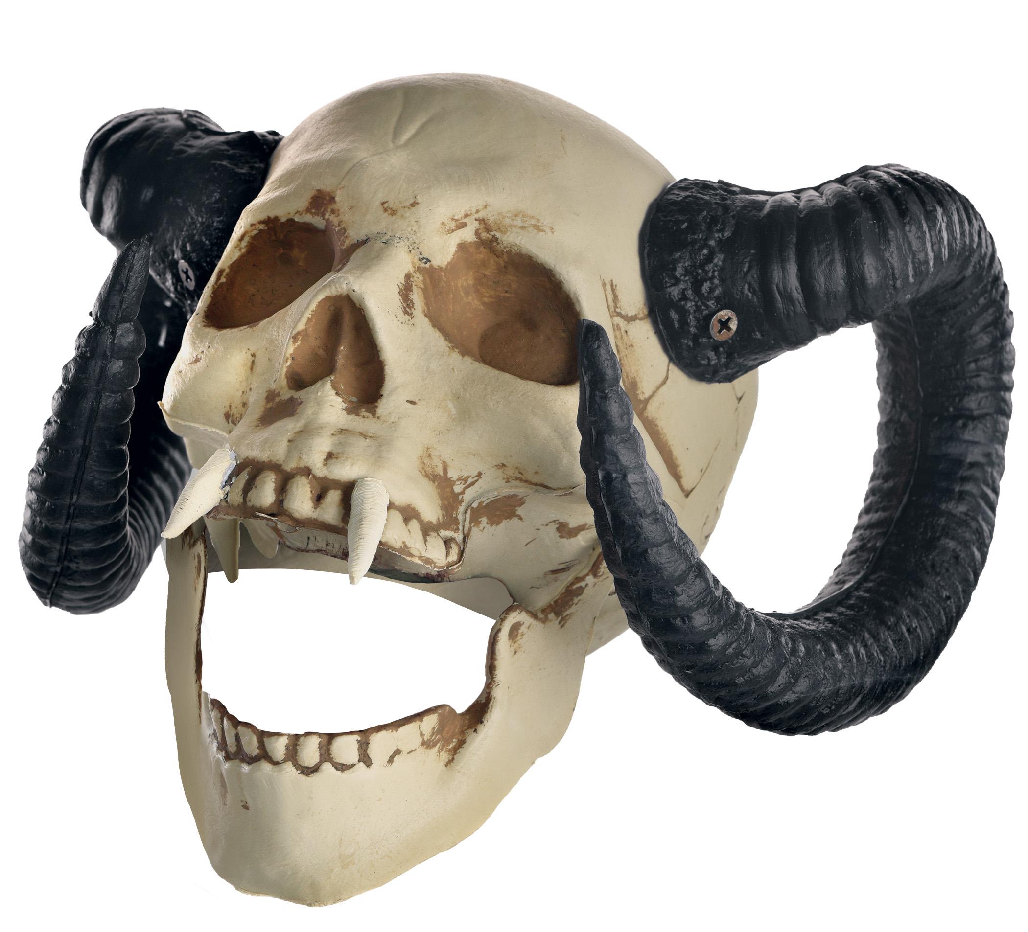 Goat Demon Skull Halloween Prop - Discount Party Supplies