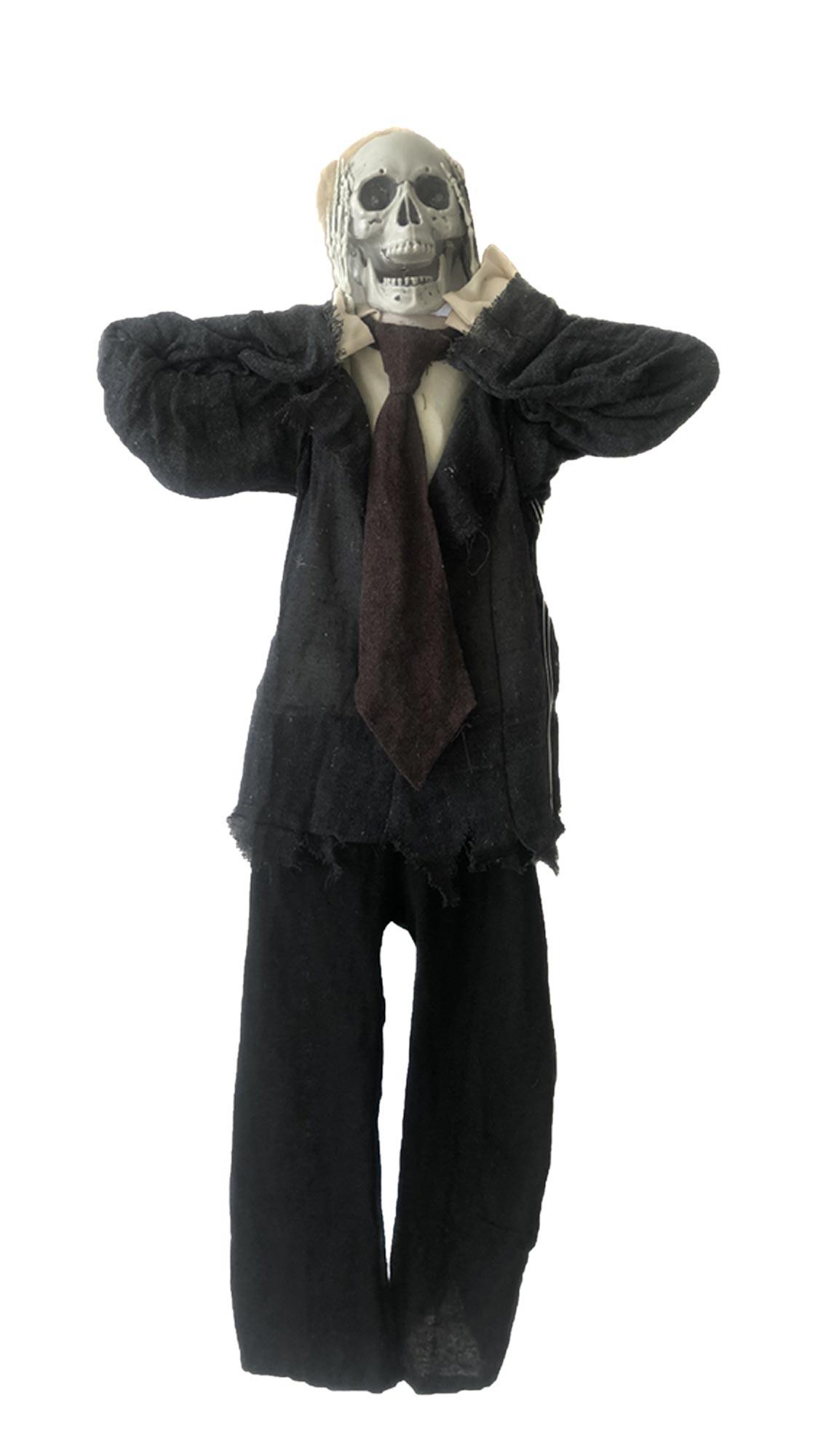 Hanging Skeleton Animated Halloween Prop - Discount Party Supplies