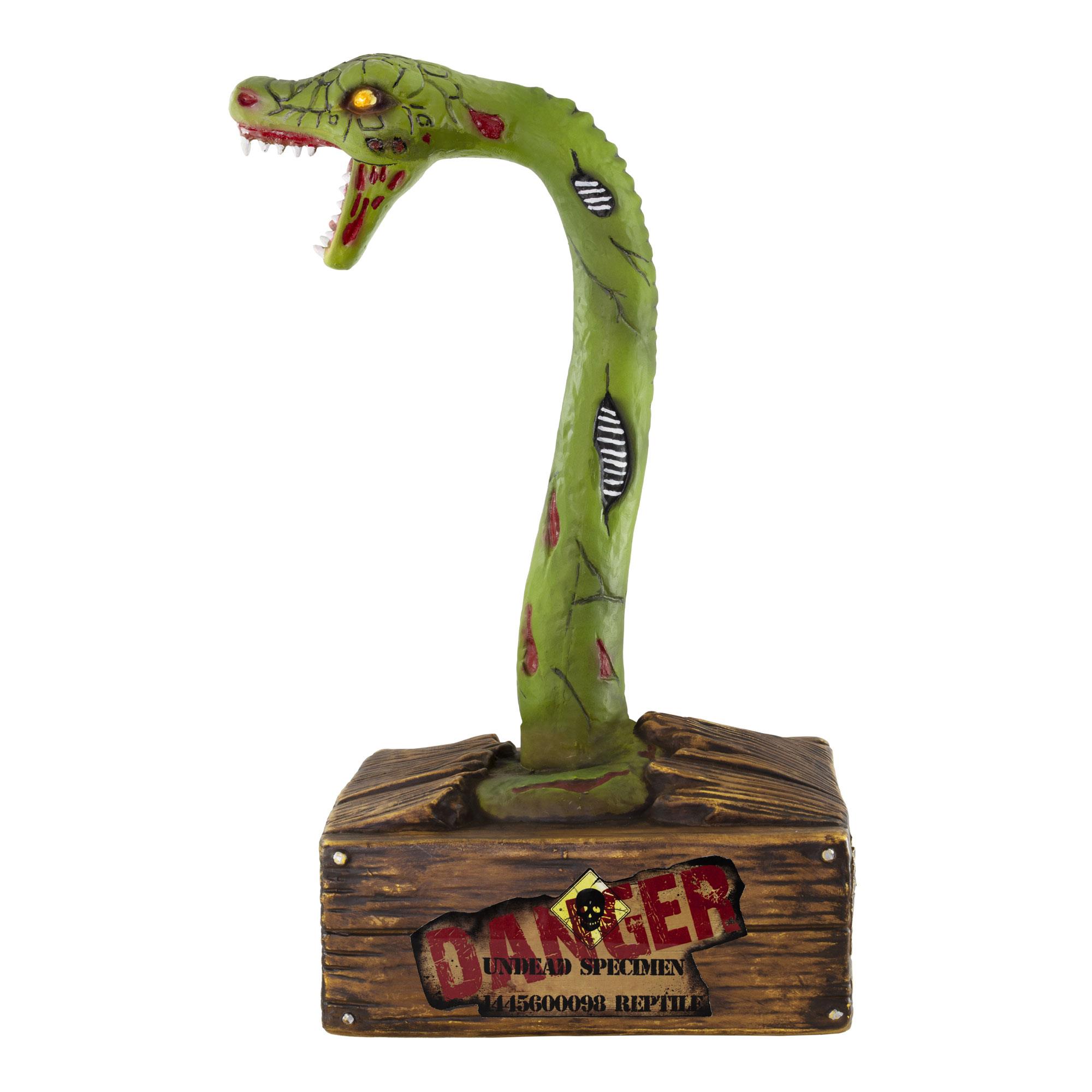 Zombie Snake Animated Halloween Prop - Discount Party Supplies