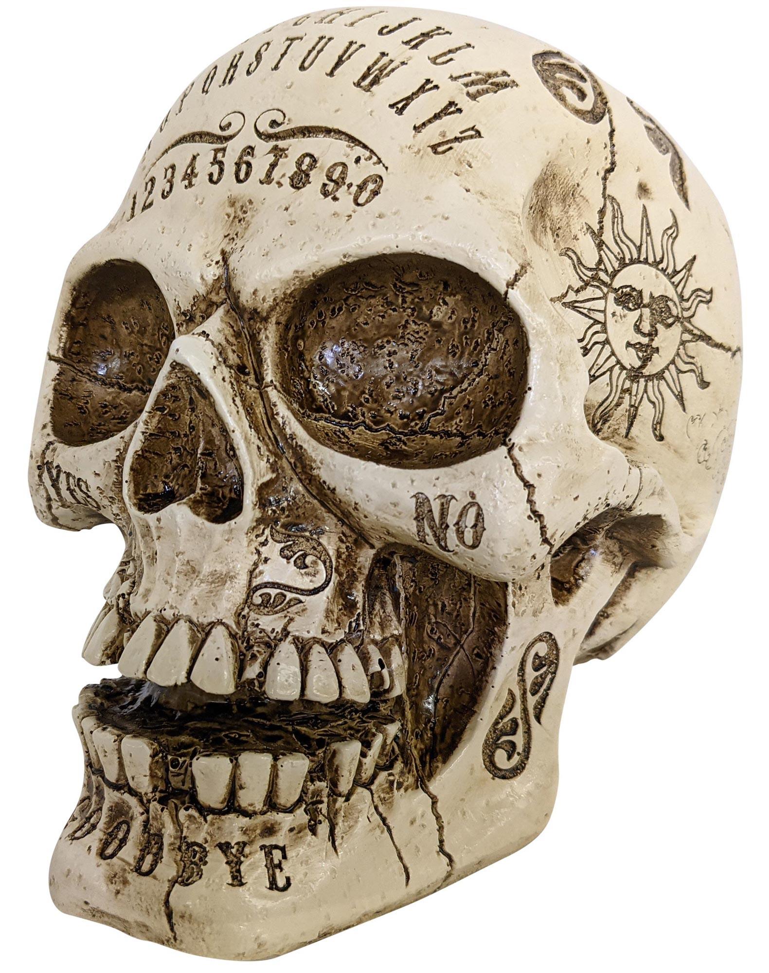 Spirit Board Resin Skull Halloween Prop - Discount Party Supplies