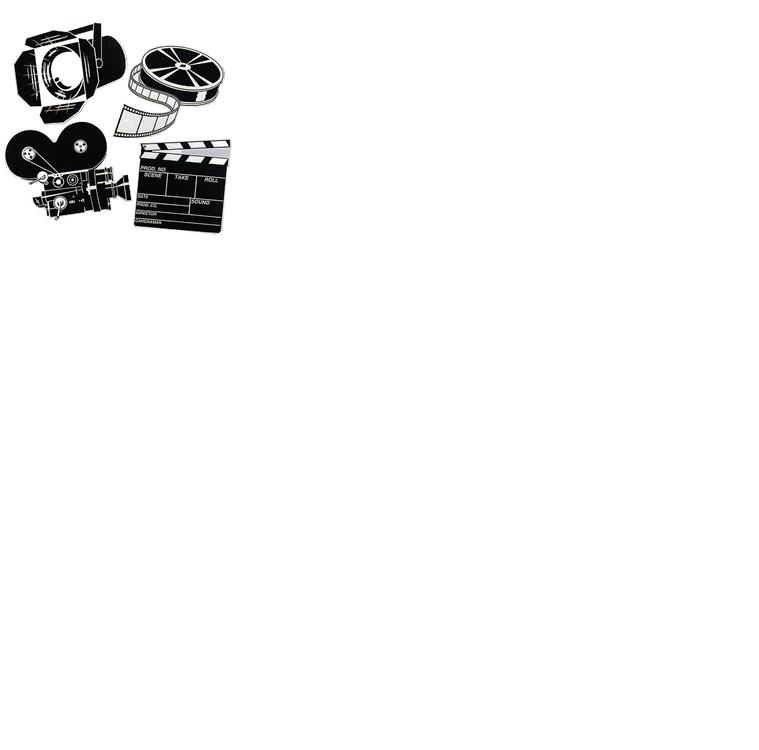 Movie Set Cutouts Decorations Pack of 4 - Discount Party Supplies
