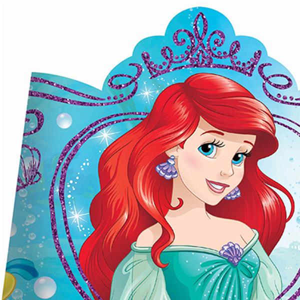 The Little Mermaid Ariel Glitter Cardboard Tiaras Pack of 8 - Discount ...