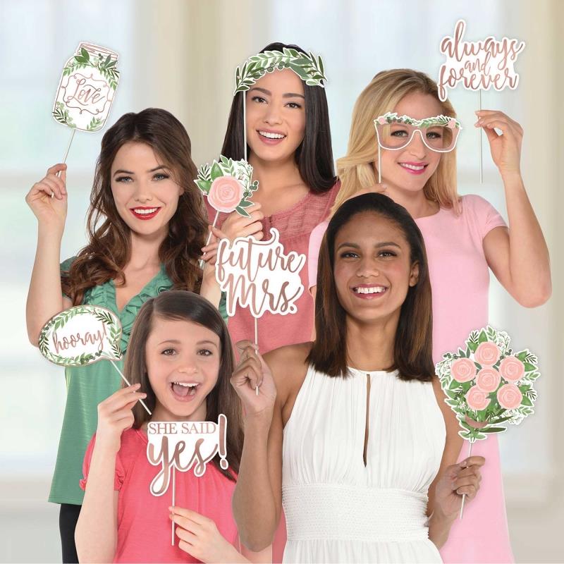Love and Leaves Photo Props Pack of 13 - Discount Party Supplies