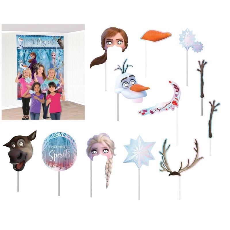 Frozen 2 Scene Setter With Photo Props - Discount Party Supplies