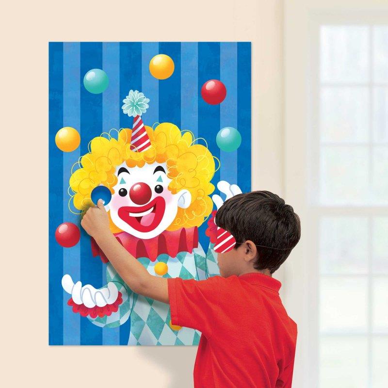 Carnival Pin the Nose on the Clown Party Game - Discount Party Supplies