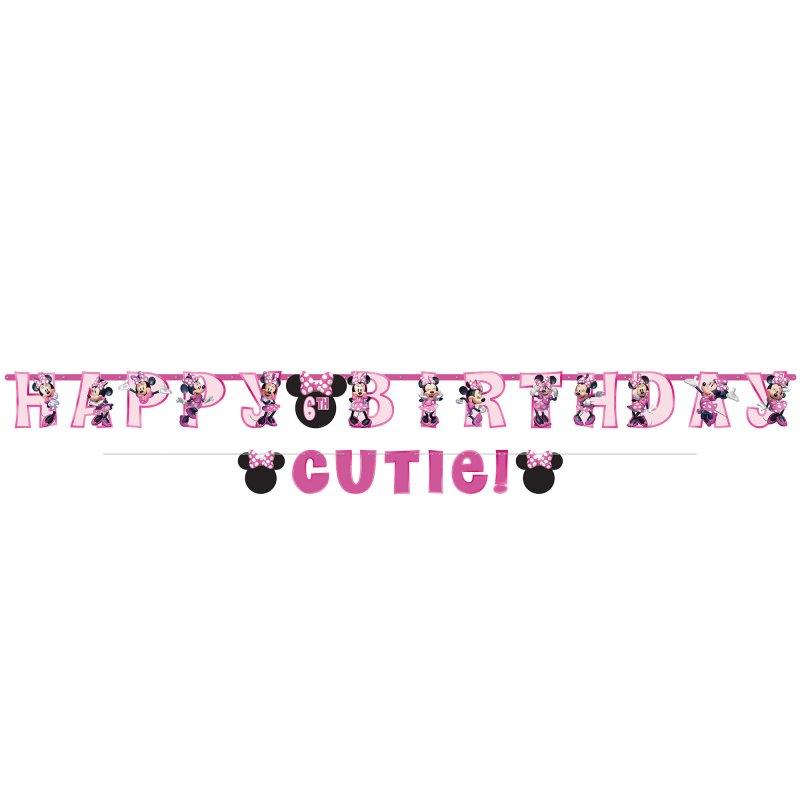 Minnie Mouse Forever Jumbo Birthday Banner Kit - Discount Party Supplies