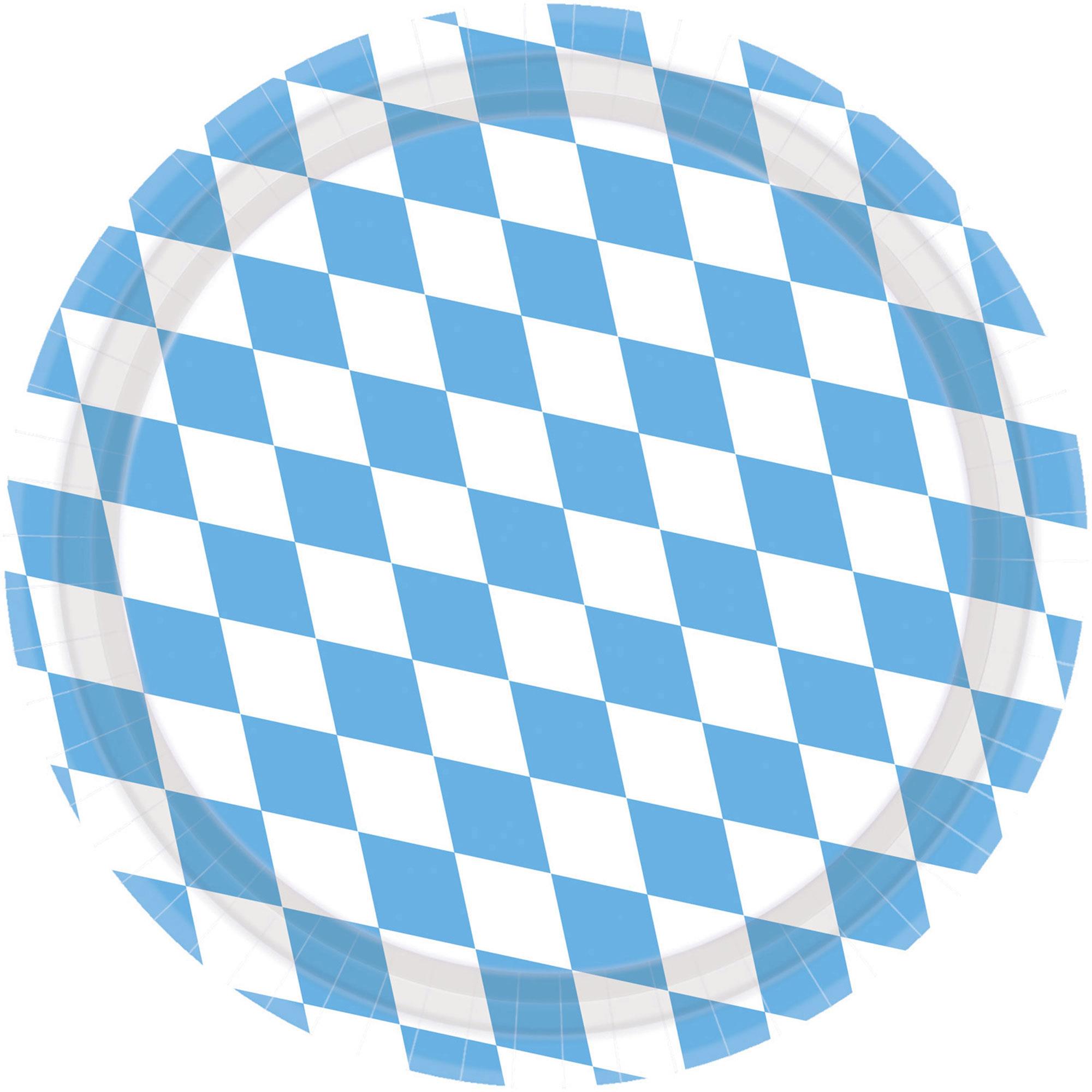 Oktoberfest Paper Dinner Plates Pack of 8 - Discount Party Supplies