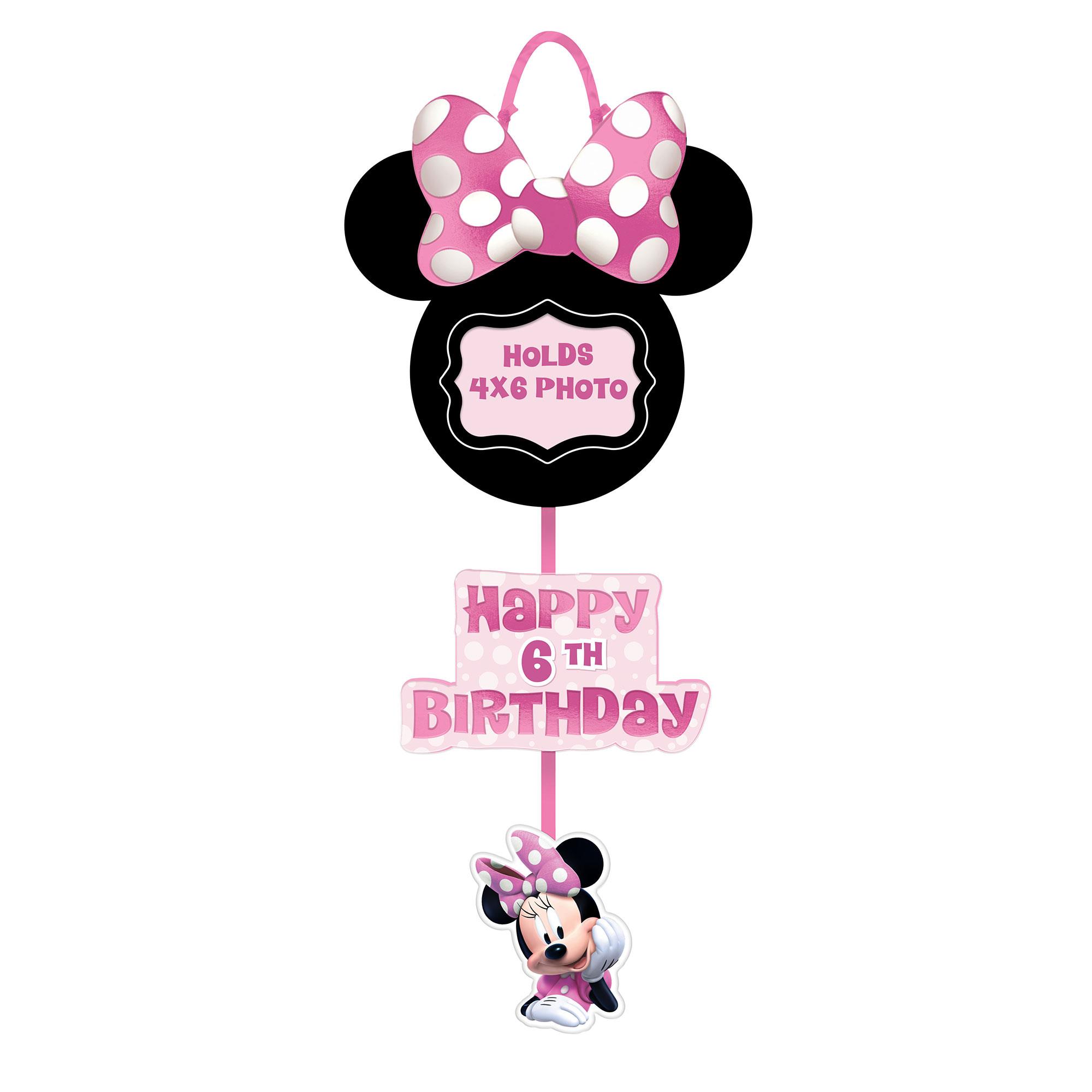 Minnie Mouse Forever Customisable Photo Hanging Sign - Discount Party ...