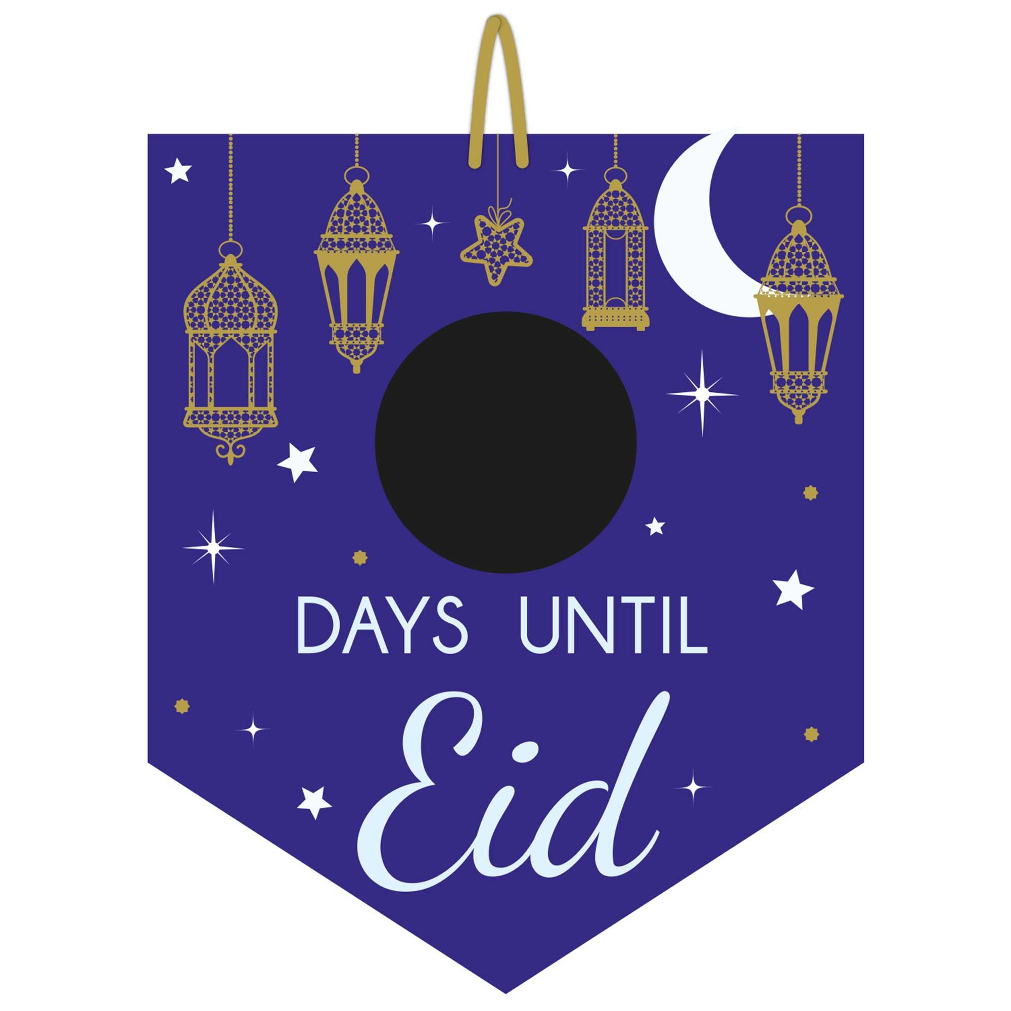 Opulent Eid Chalkboard Hanging Sign Decoration - Discount Party Supplies