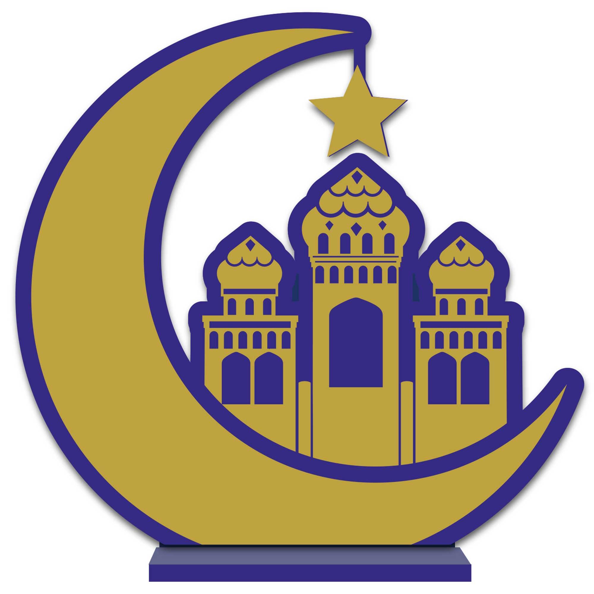 Opulent Eid Wooden Standing Sign Decoration - Discount Party Supplies