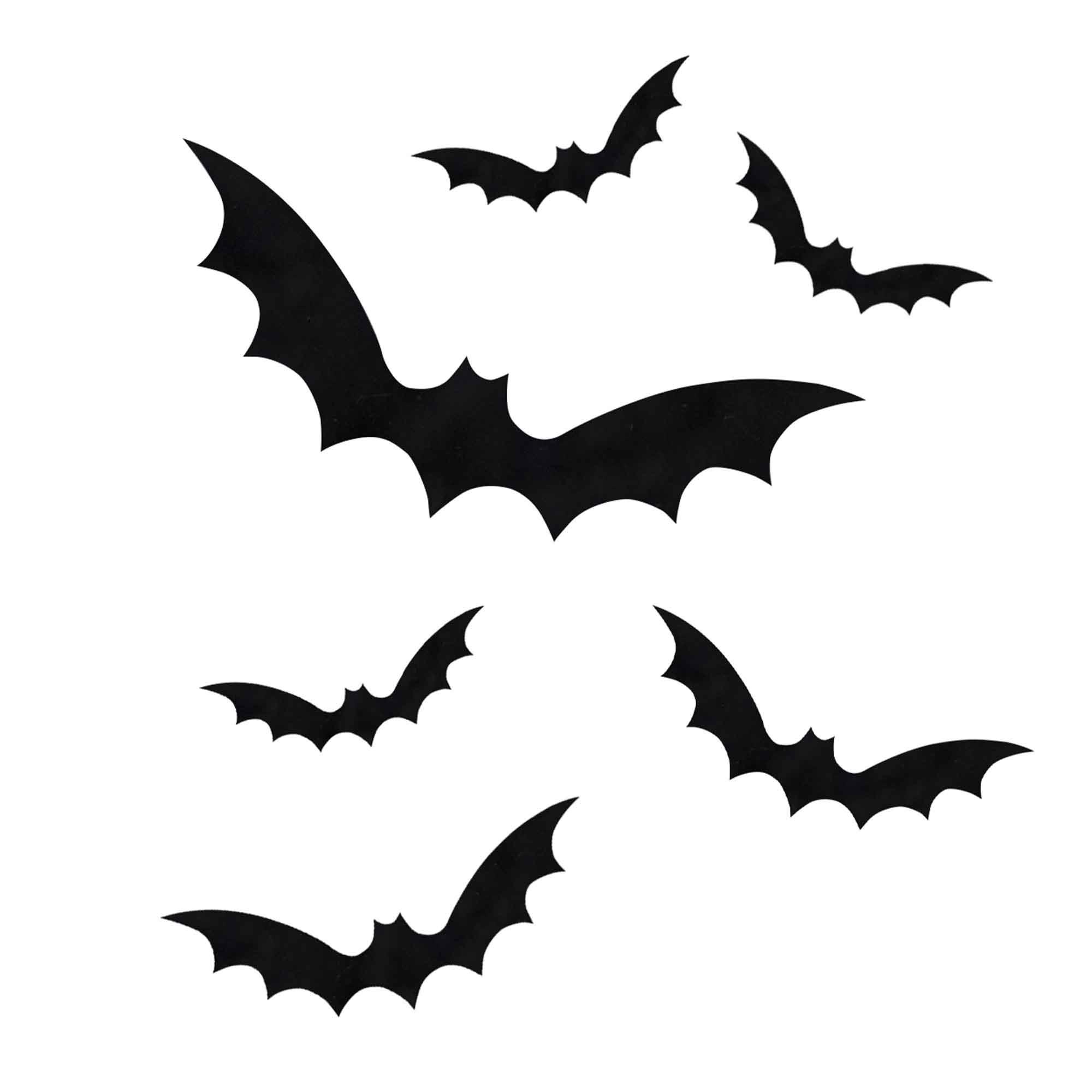 Fright Night Bat Window Stickers Halloween Decoration - Discount Party ...