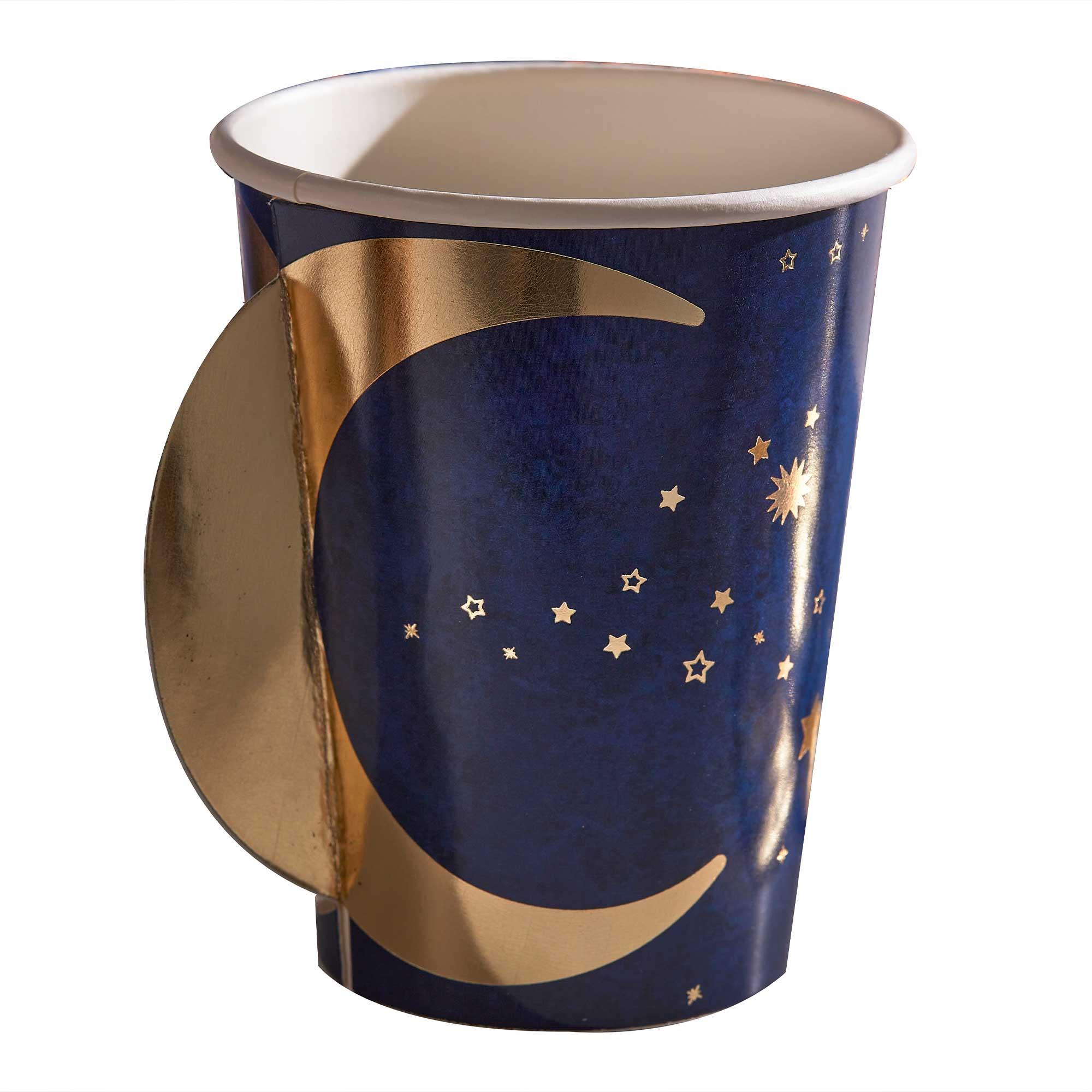 Eid Pop Out Moon Paper Cups Pack of 8 - Discount Party Supplies