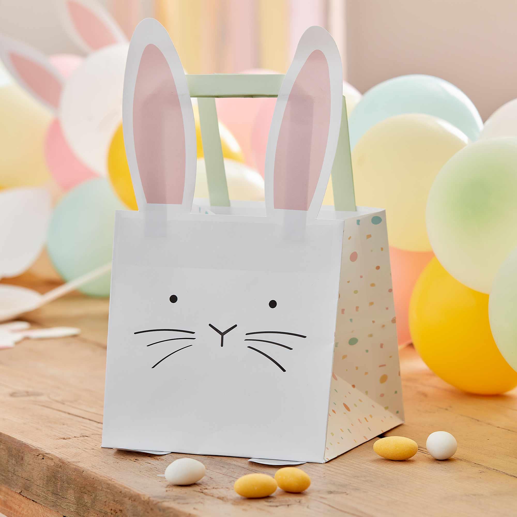 Eggciting Easter Bunny Party Bags Pack of 5 - Discount Party Supplies