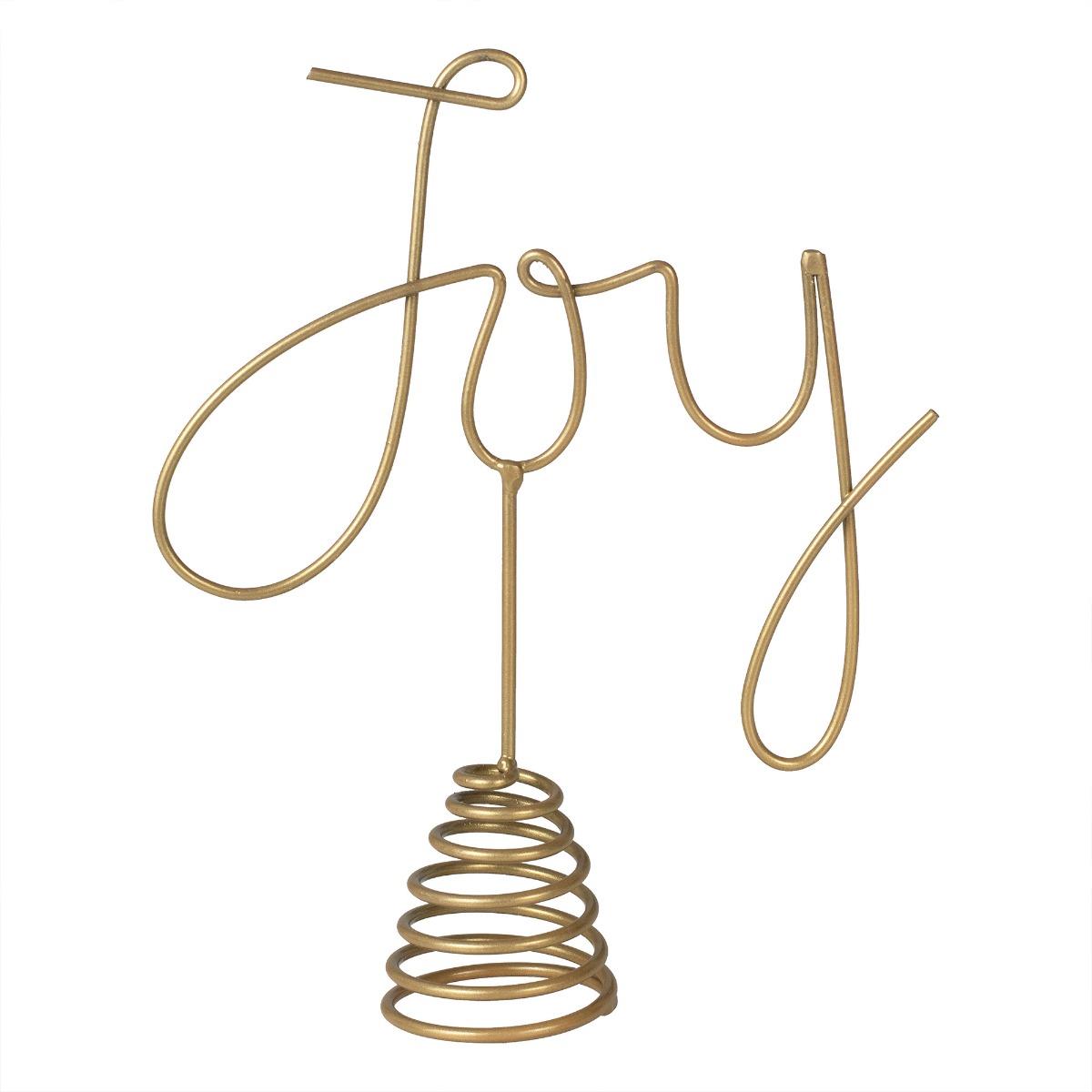 Cosy Copper Christmas Joy Tree Topper - Discount Party Supplies