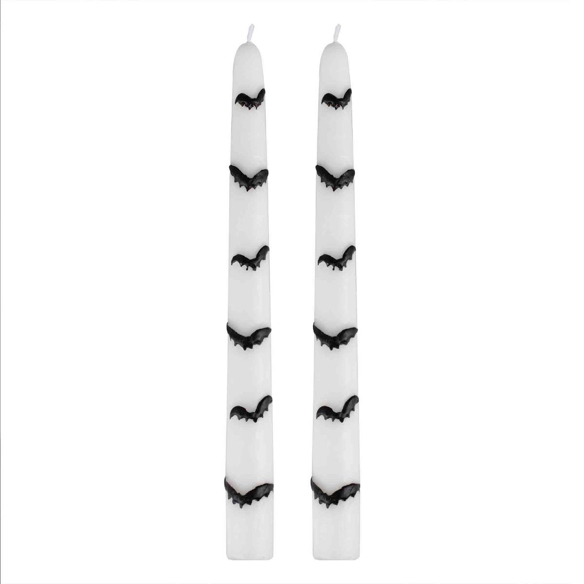 Deadly Soiree Halloween Bat Dinner Candles Pack of 2 - Discount Party ...