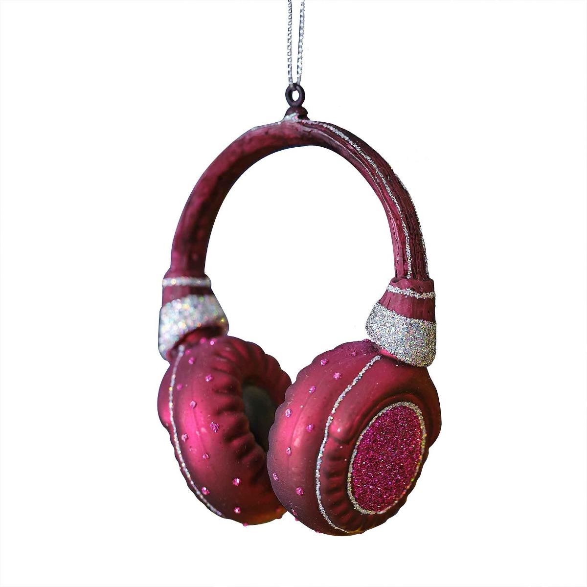 Merry and Bright Christmas Novelty Headphones Hanging Tree Decoration ...