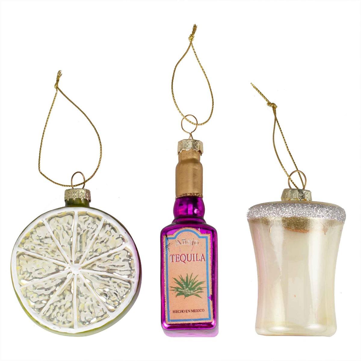 Merry and Bright Christmas Novelty Tequila Hanging Tree Decorations ...