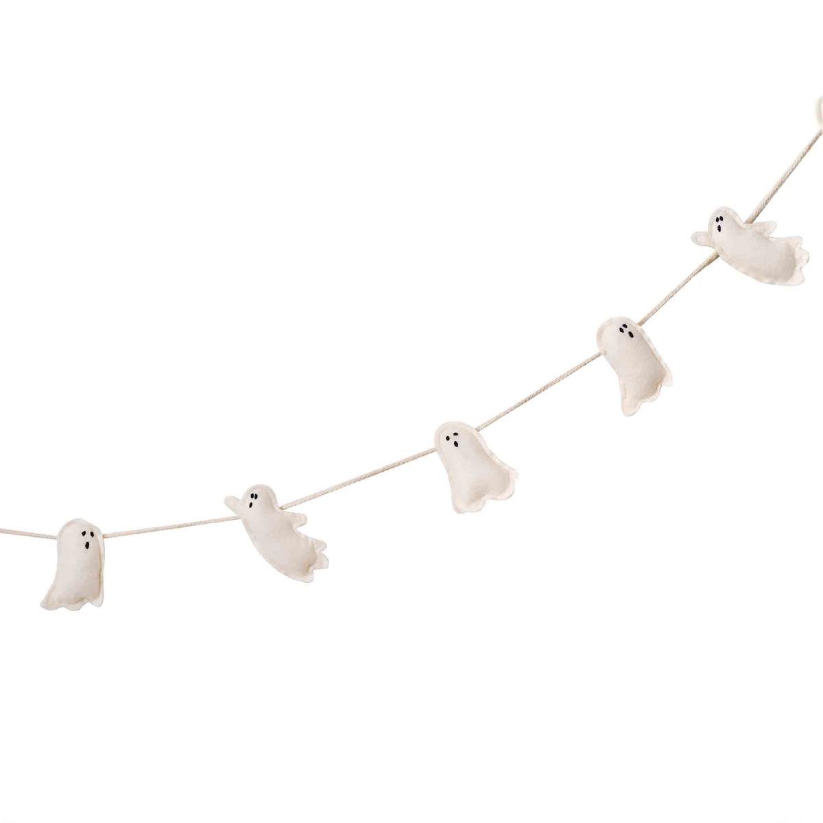 Pumpkin Spice Halloween Felt Ghost Bunting - Discount Party Supplies