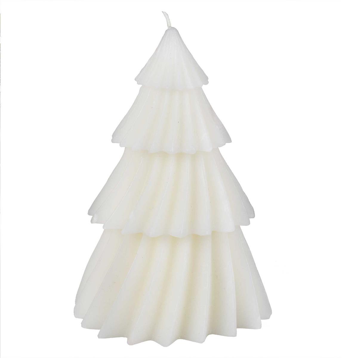White Christmas Tree Candle - Discount Party Supplies