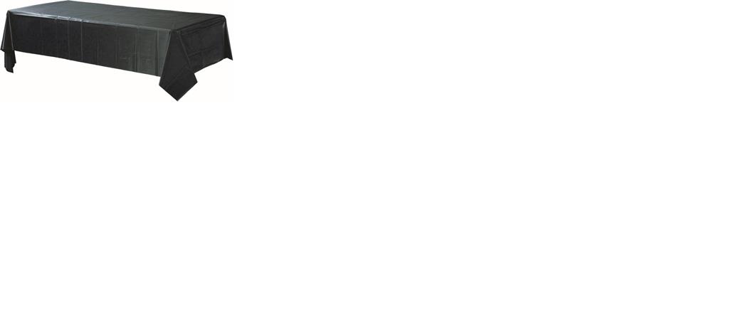 Jet Black Plastic Rectangular Tablecover | Discount Party Supplies - Discount Party Supplies