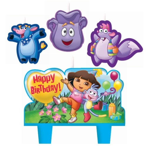 Dora the Explorer Mini Molded Candles (Set of 4) [DTECACA04] | Dora the ...