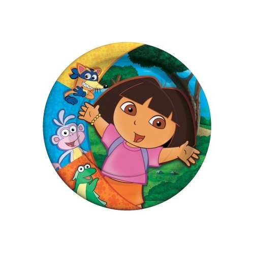 Dora The Explorer Small Paper Plates (Pack of 8) | Dora the Explorer ...