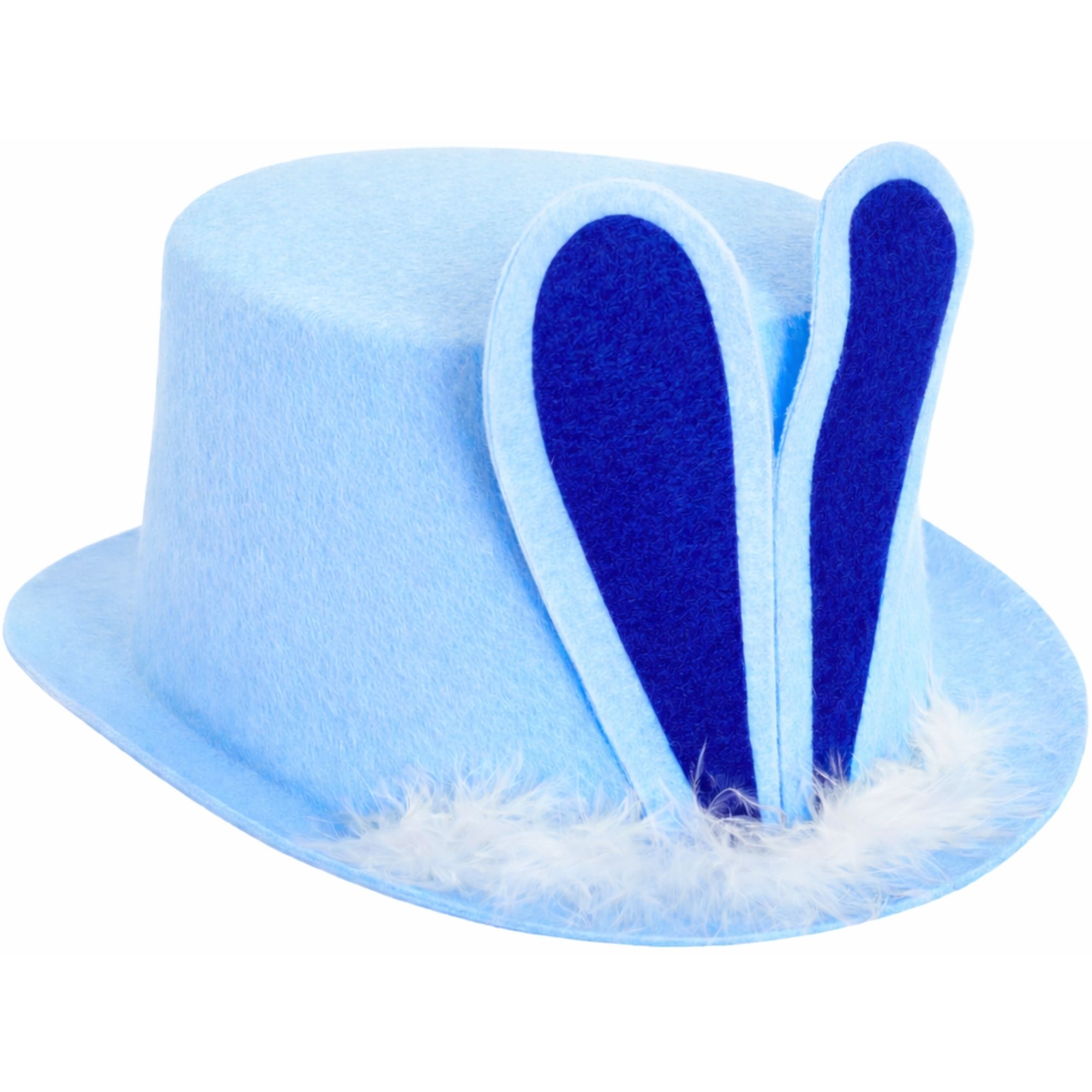 Kids Blue Easter Bunny Ears Top Hat - Discount Party Supplies