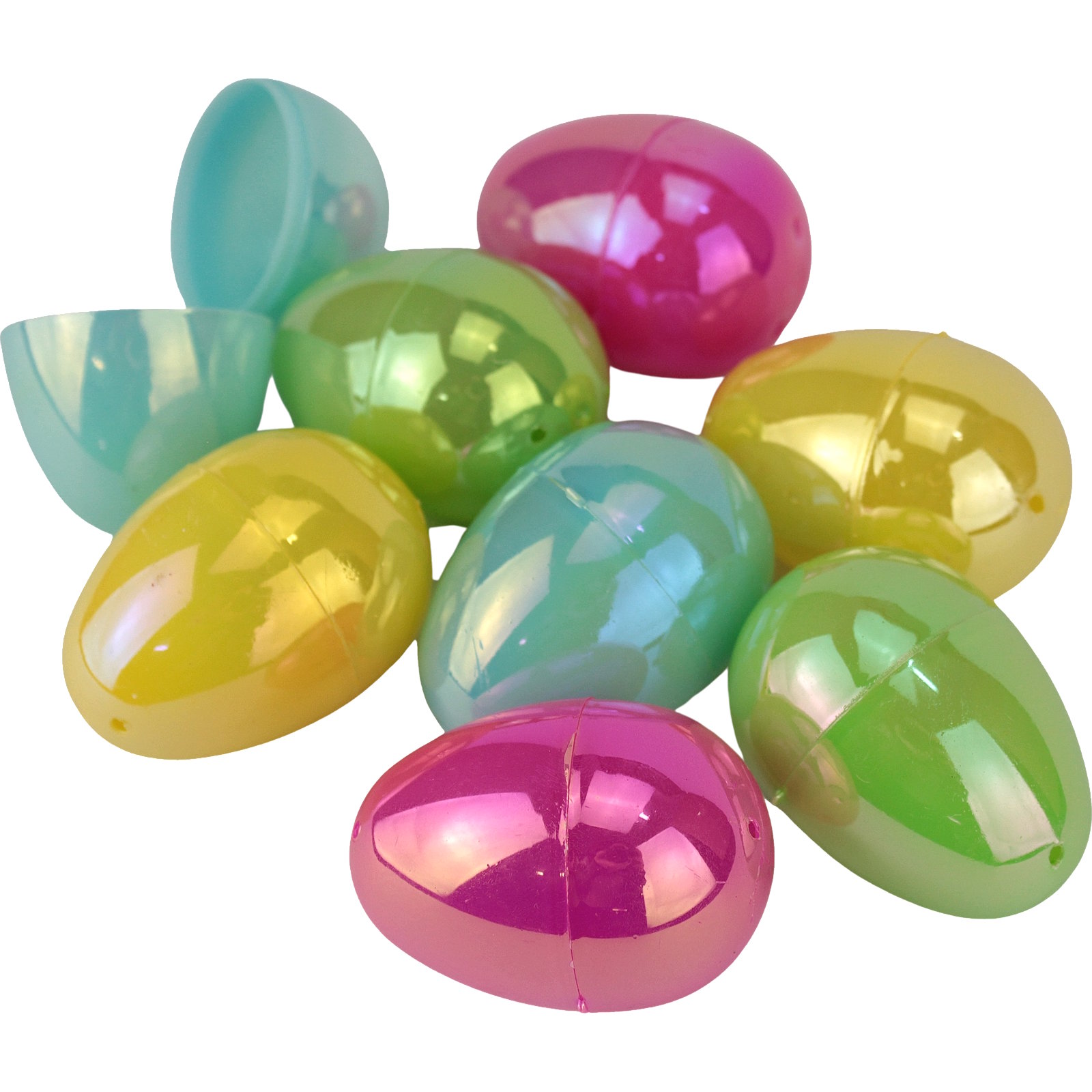 Assorted Iridescent Fillable Easter Eggs 6cm (Pack of 8) - Discount ...