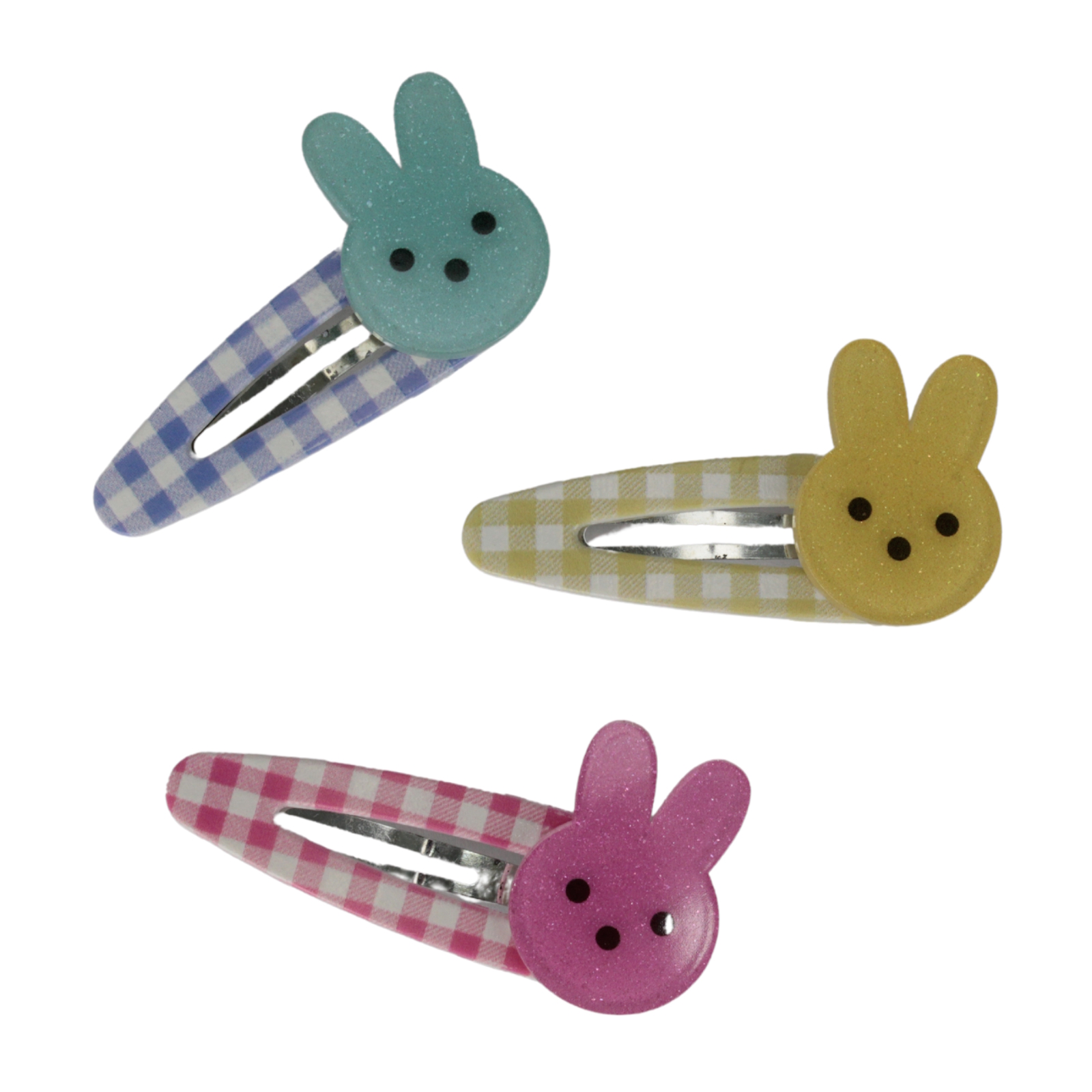 Bunny Rabbit Hair Clips (Pack of 3) - Discount Party Supplies