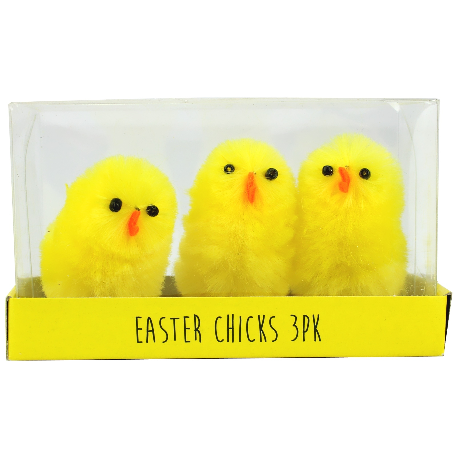Fluffy Easter Chicks 4cm (Pack of 3) - Discount Party Supplies