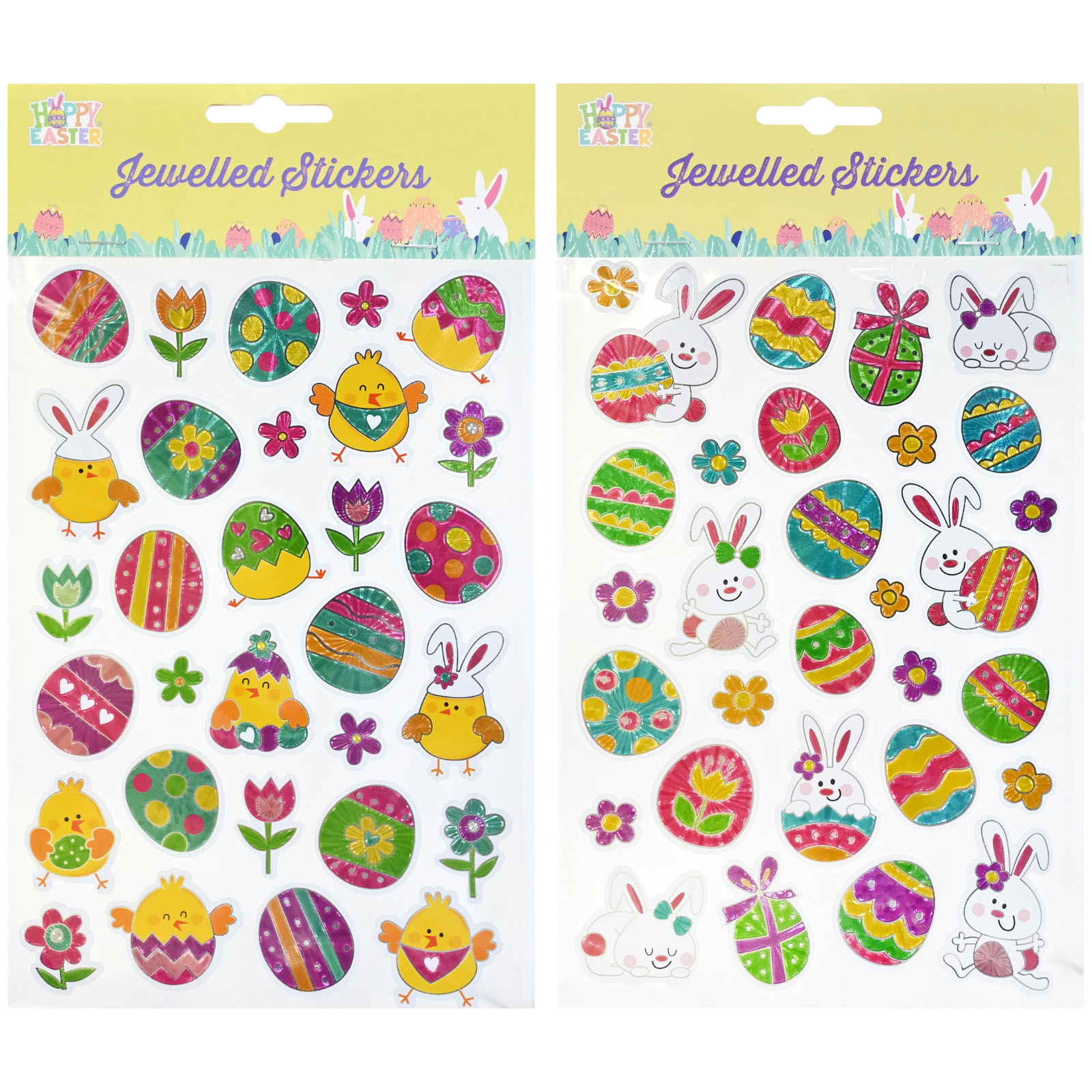 Pack of 30 Hoppy Easter Stickers (1 Only) - Discount Party Supplies