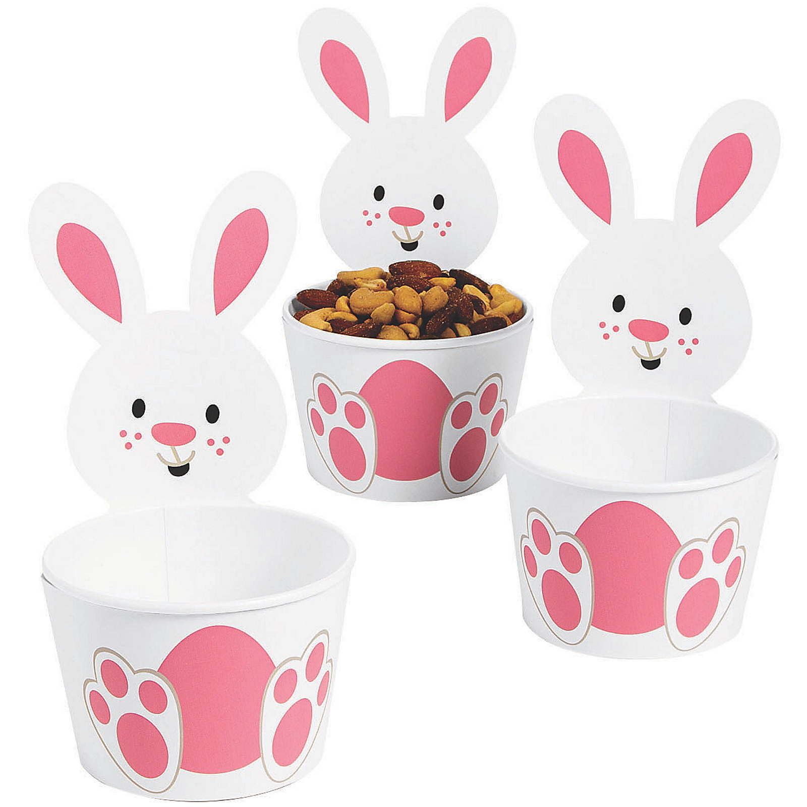 Bunny Rabbit Snack Cups (Pack of 12) - Discount Party Supplies