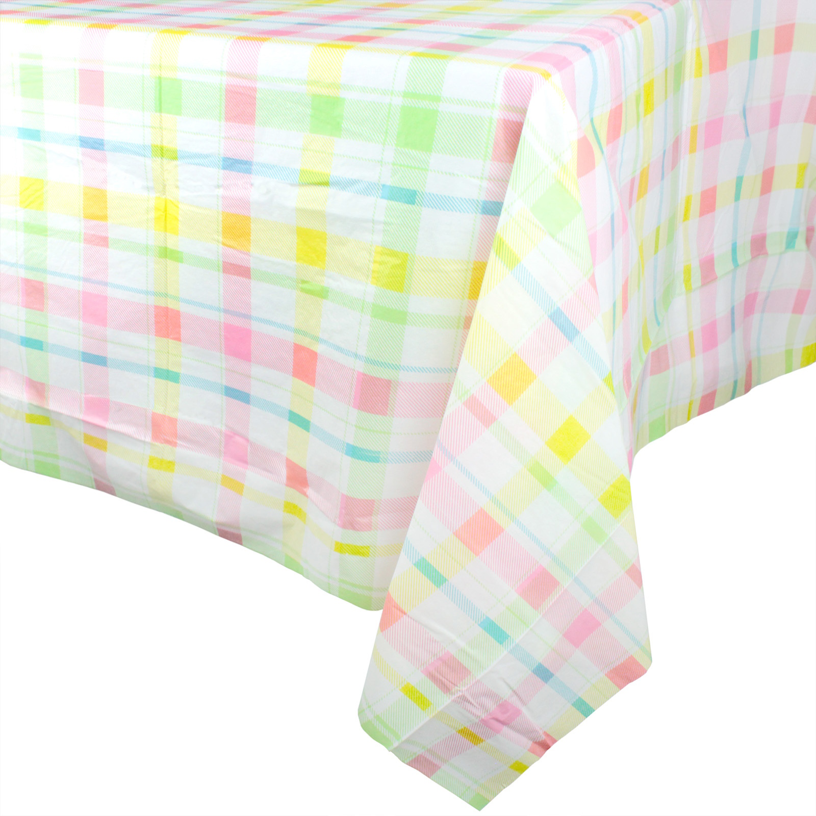 Easter Picnic Plaid Flannel Tablecloth - Discount Party Supplies