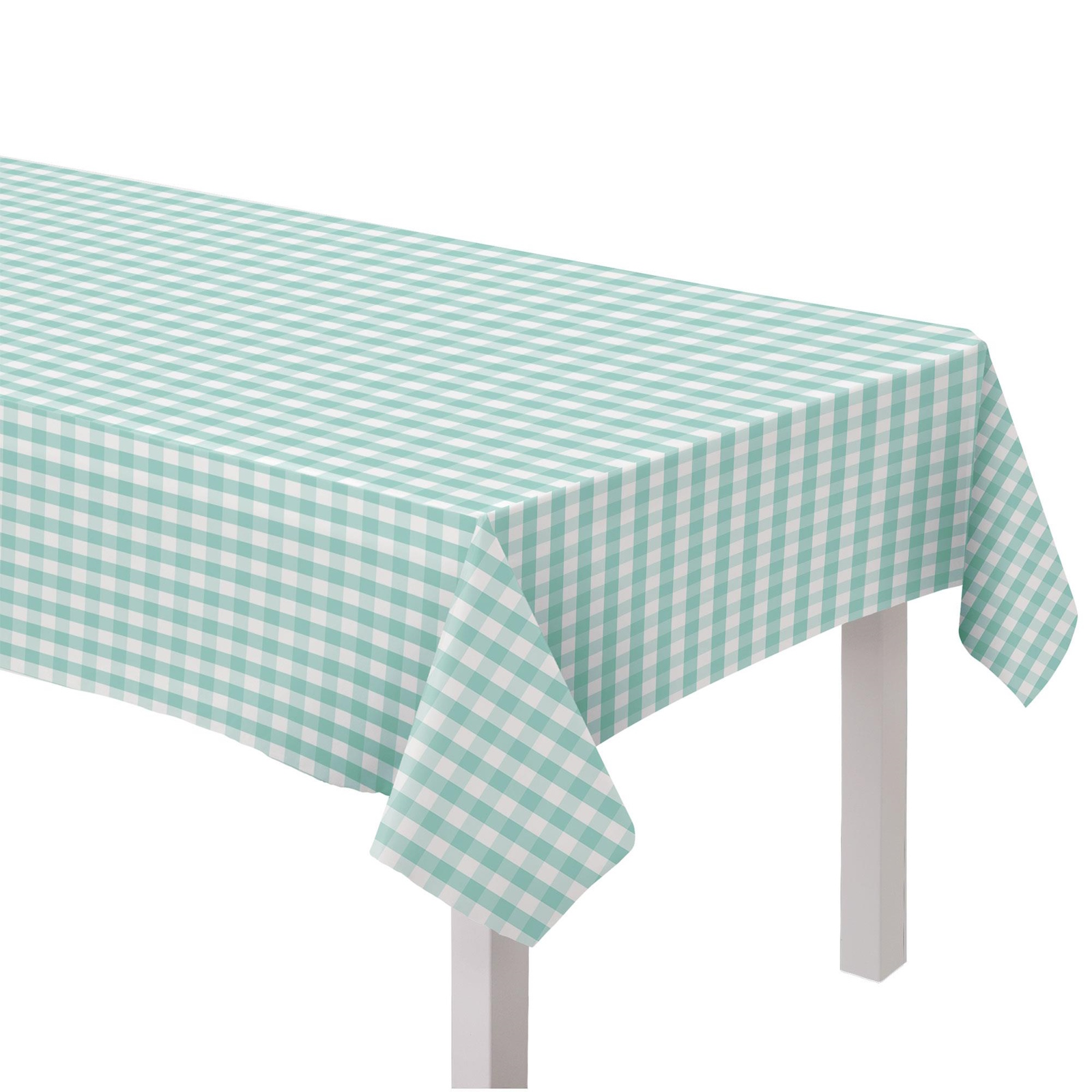 Easter Gingham Fabric Tablecover - Discount Party Supplies