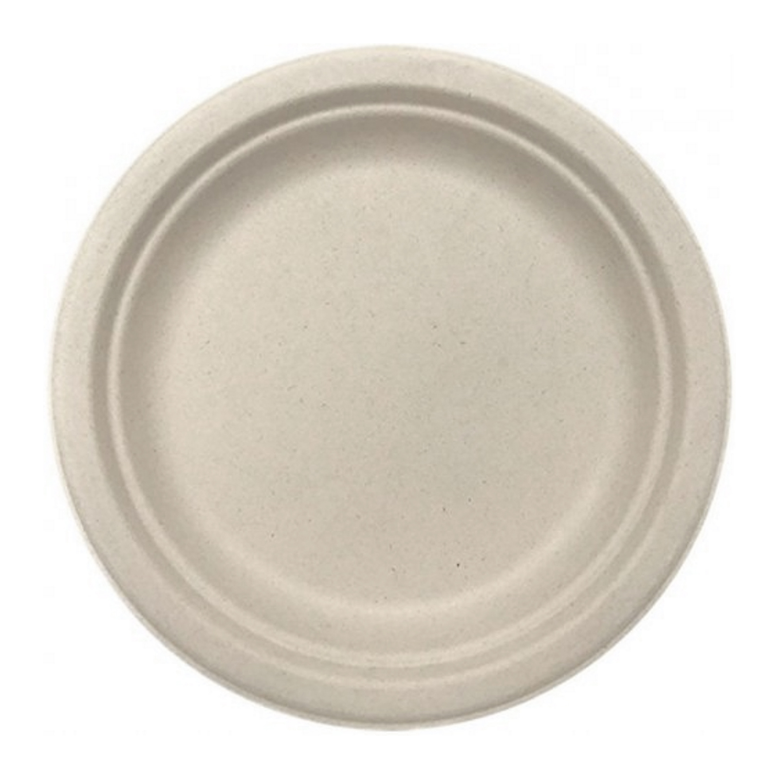 Natural Sugar Cane Small Plates 18cm (Pack of 10) - Discount Party Supplies