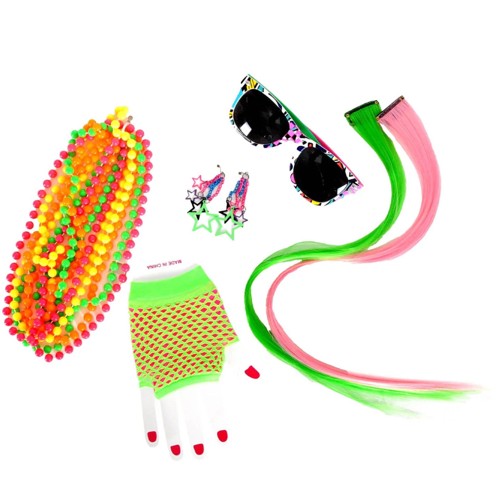 80's Neon Costume Accessory Kit - Discount Party Supplies