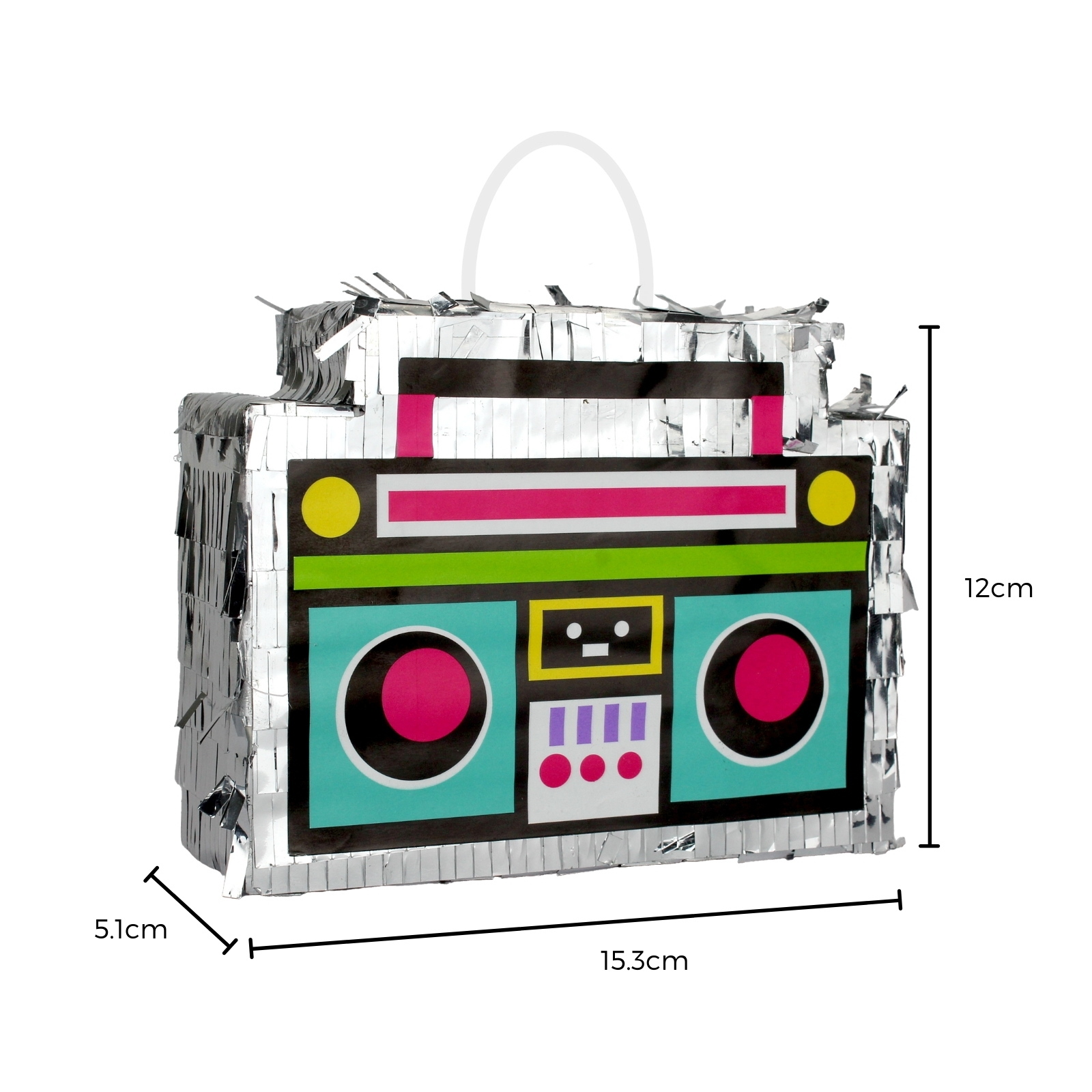 Ghetto Blaster Mini Pinata Decoration | 80's Retro Party Supplies ...