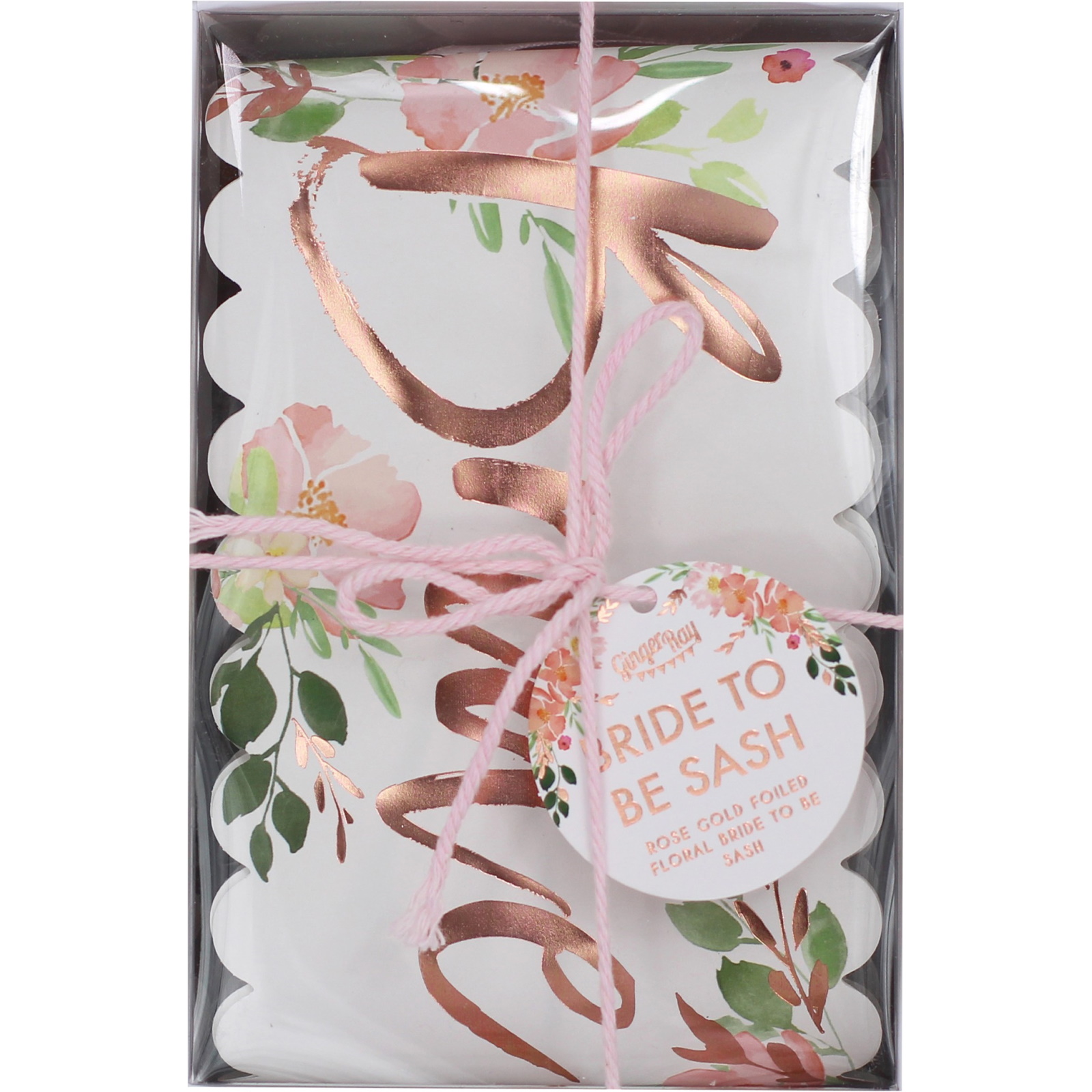 Ginger Ray Floral Hen Party Bride to Be Paper Sash | Bridal Shower ...